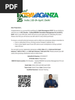 India Extravaganza 2025 - HPL Reception Updated Flyer | PDF