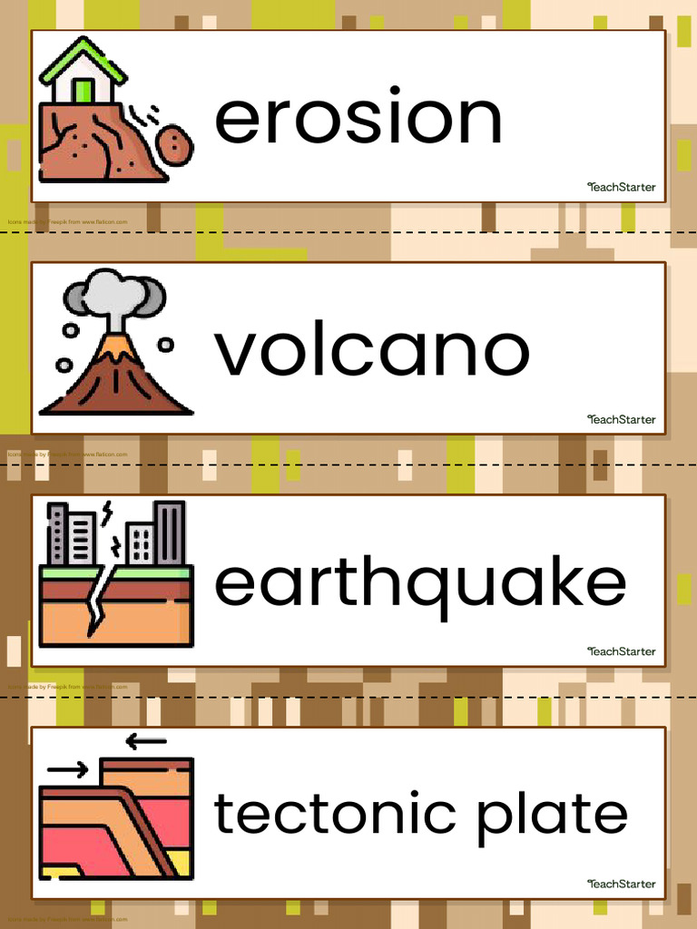 Historyof Planet Earth Word Wall Display Printable PDF | PDF | Rock ...