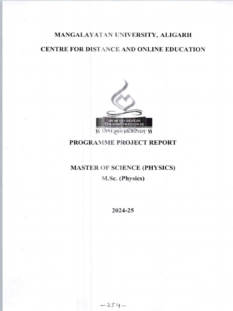 14 M.sc Physics PPR (1) | PDF