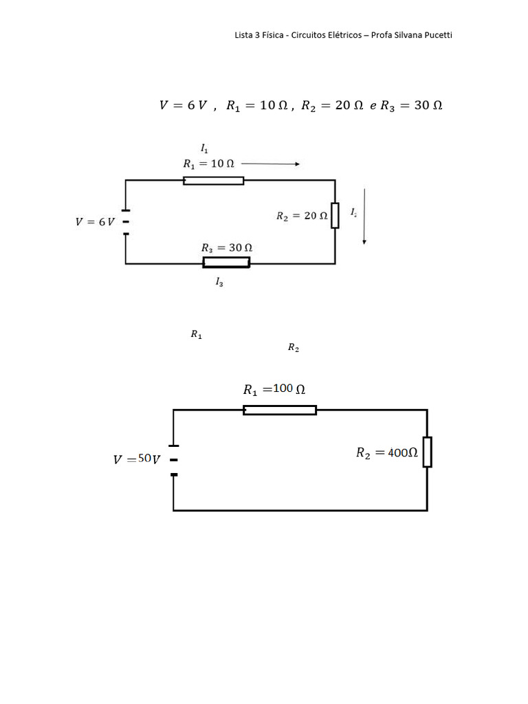 Lista 3 Circuitos | PDF