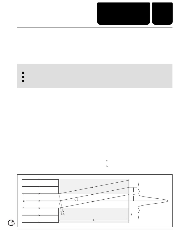 Diffraction Experiments in Wave Optics | PDF | Diffraction | Optics