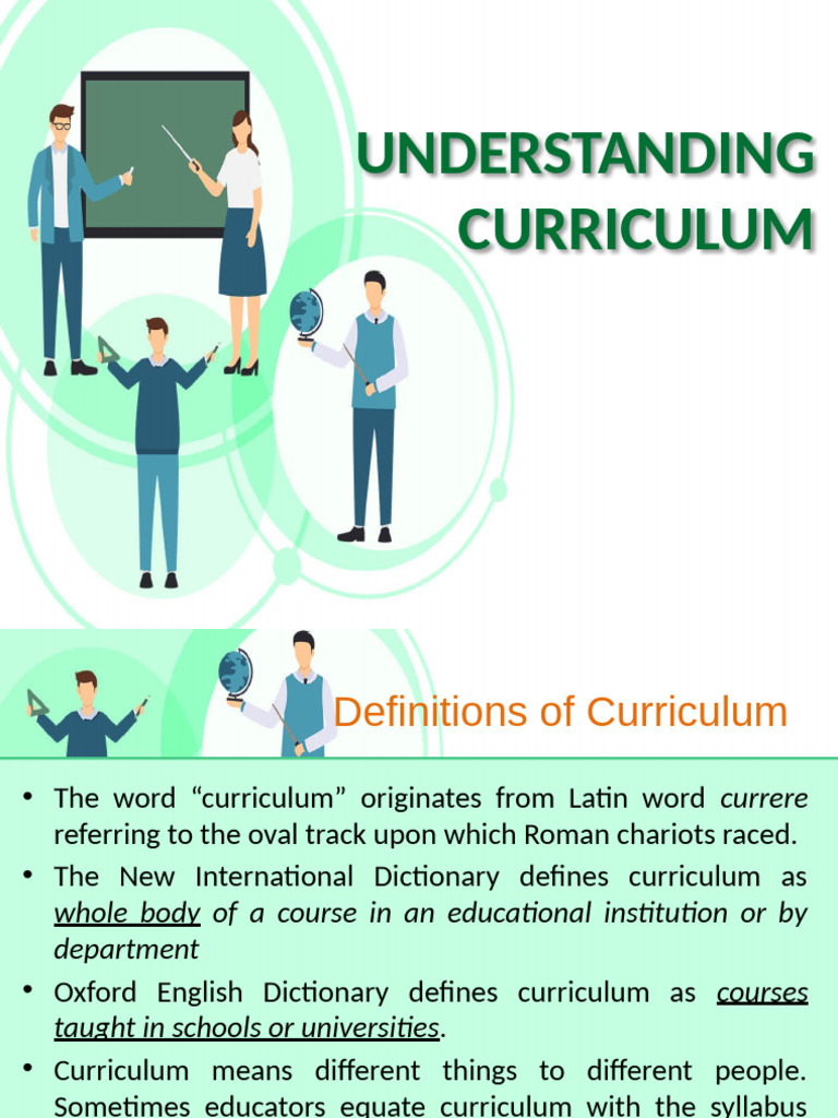 Lesson 1 Understanding Curriculum | PDF | Curriculum | Learning