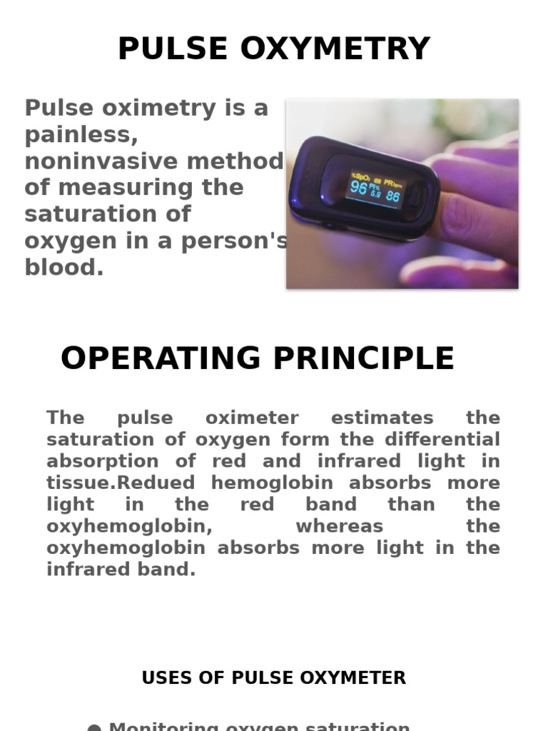 Pulse Oxymetry 1 | PDF