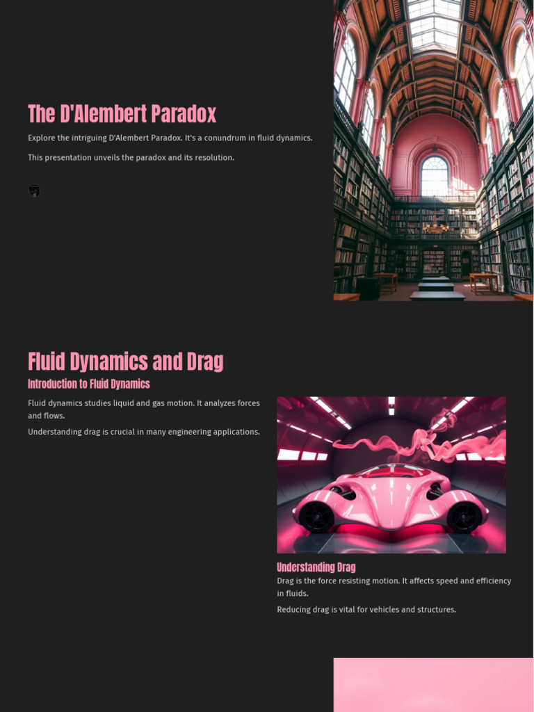 Understanding the D'Alembert Paradox | PDF | Fluid Dynamics | Drag ...