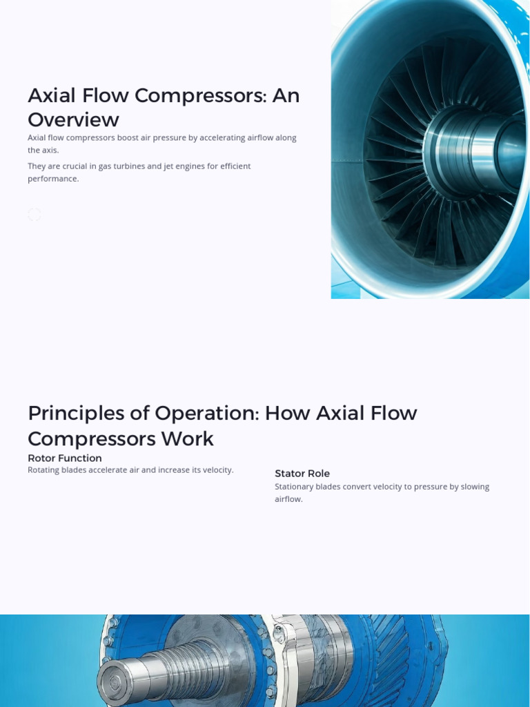 Axial Flow Compressors An Overview PDF | PDF | Turbine | Jet Engine