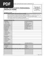 BJMP Applicants Personal Profile Form | PDF | Computer File | Information