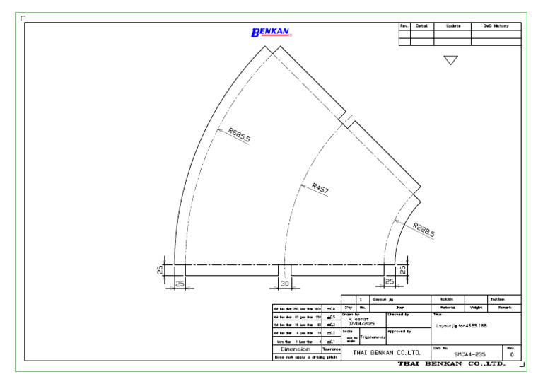 Layout Jig For 45ES 18B | PDF