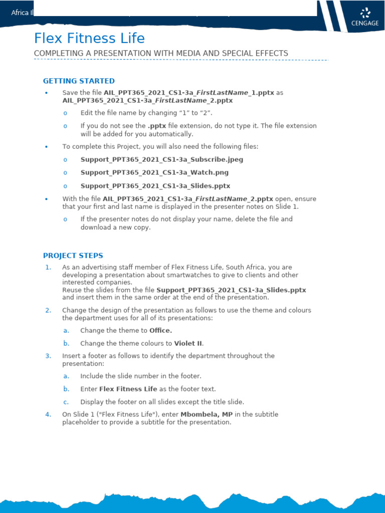 Instructions AIL PPT365 2021 CS1-3a | PDF | Microsoft Power Point ...