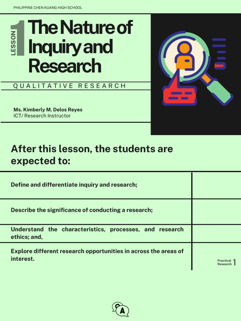 Lesson 1 - Intro To Qualitative Research | PDF | Qualitative Research ...