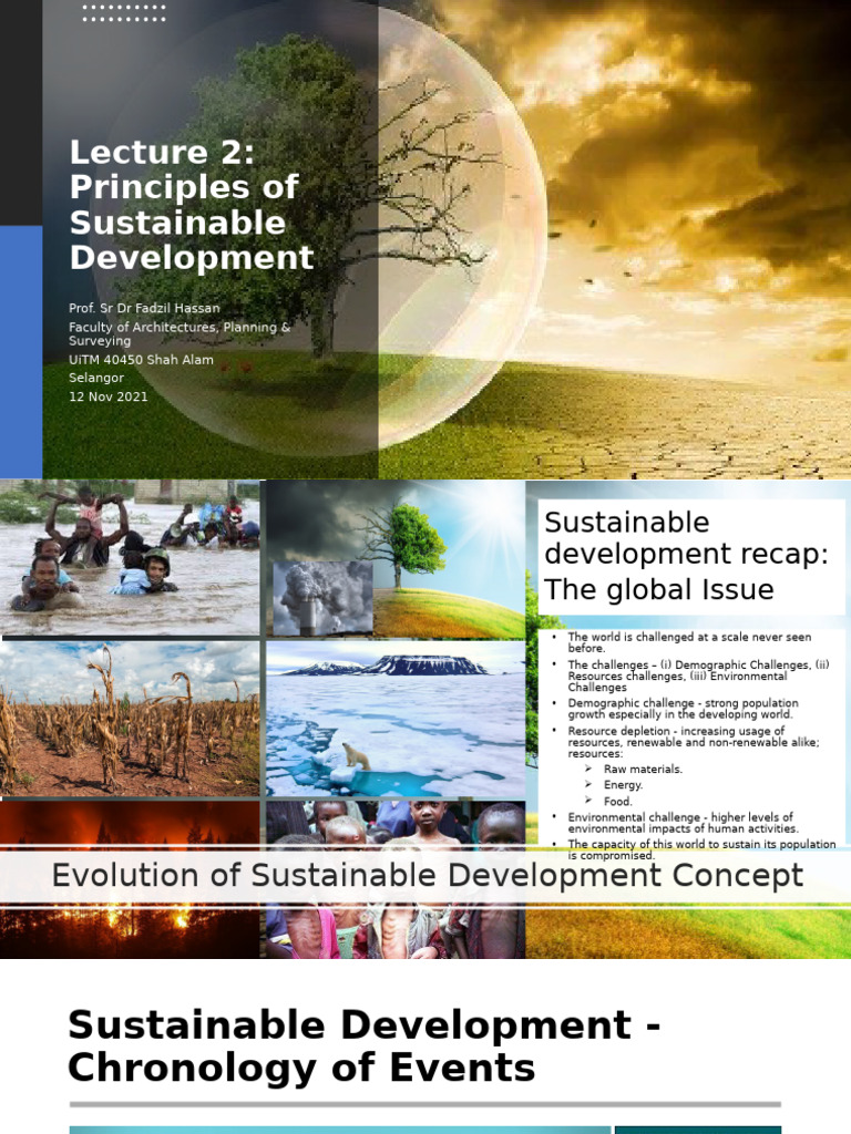 Lecture 2 - Principles of Sustainable Development | PDF ...