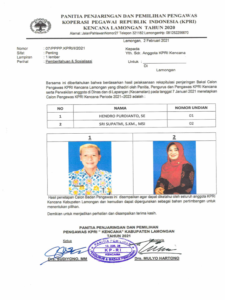 Surat Panitia | PDF