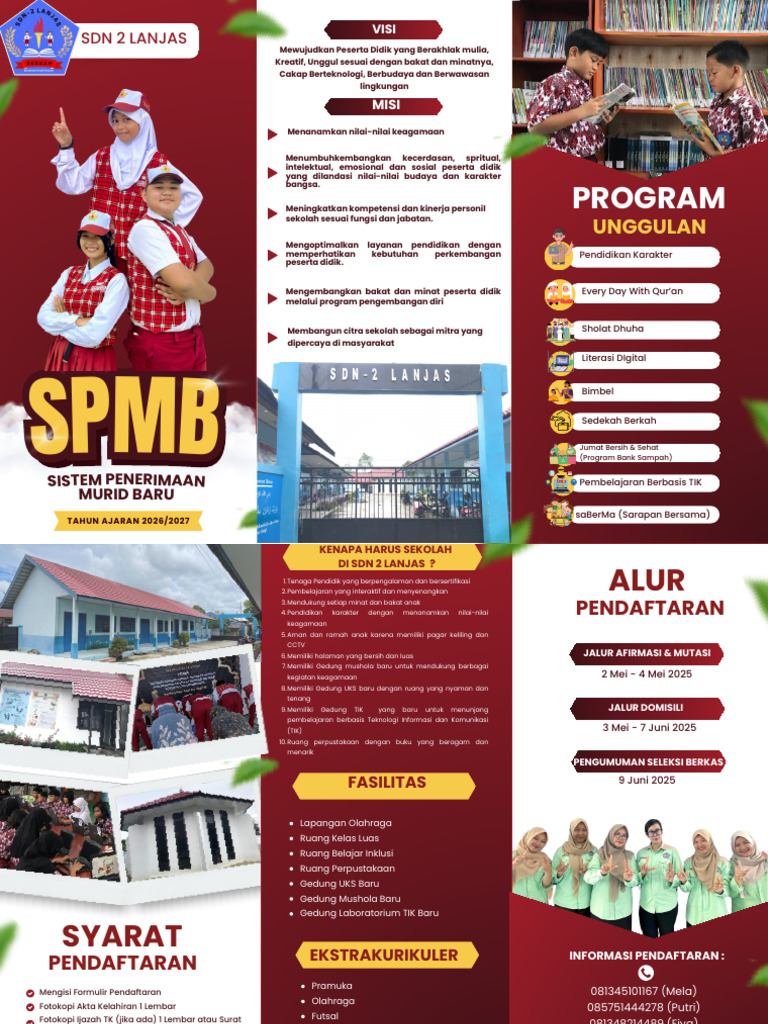 Brosur SPMB SD LANJAS 2 | PDF