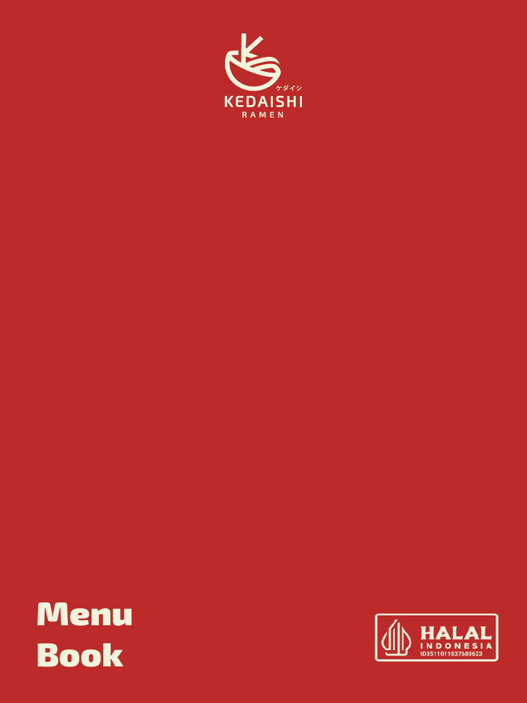 Menu Ramen Kedaishi 2025 | PDF