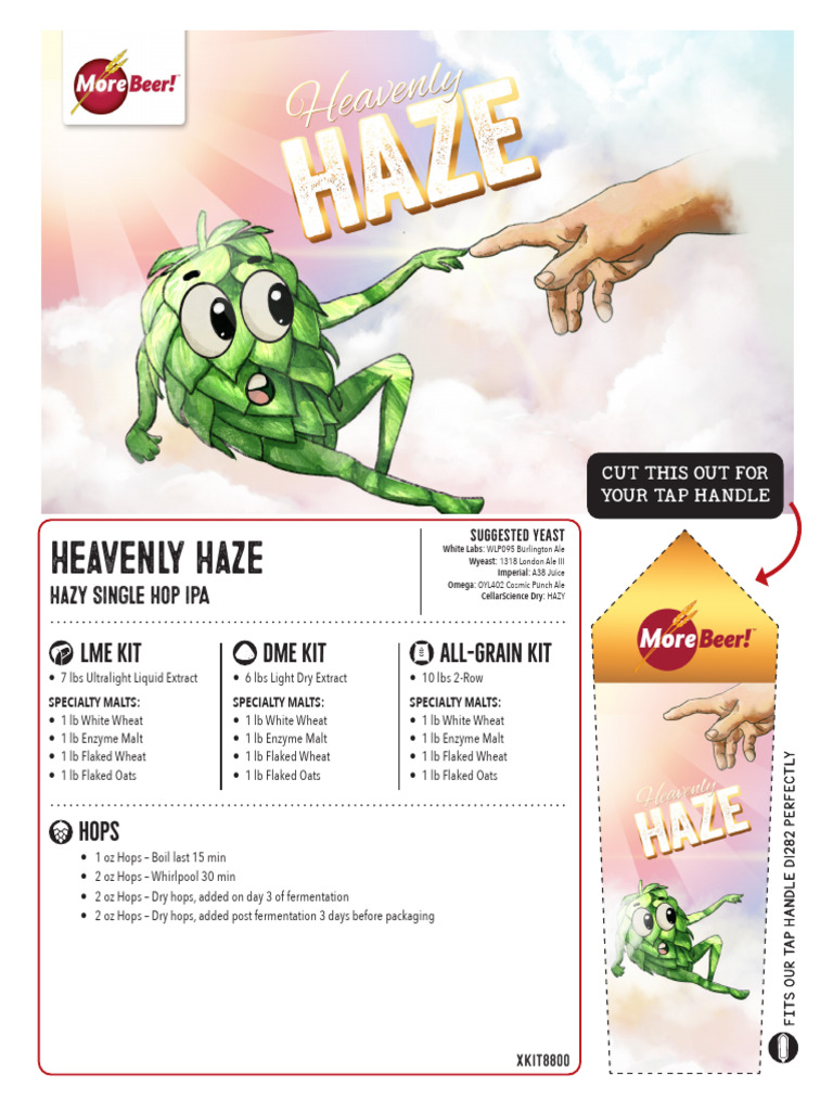KIT8800-Heavenly Haze Single Hop IPA | PDF | Brewing | Malt
