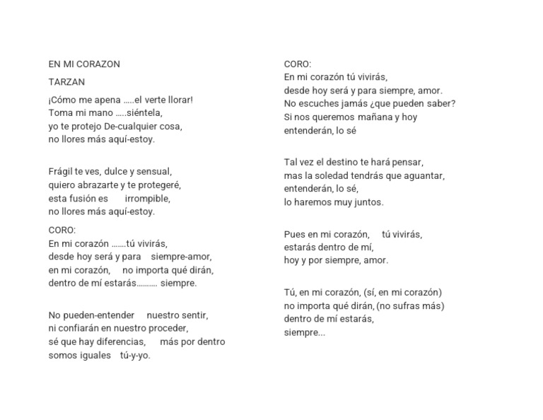 En Mi Corazon Pdf