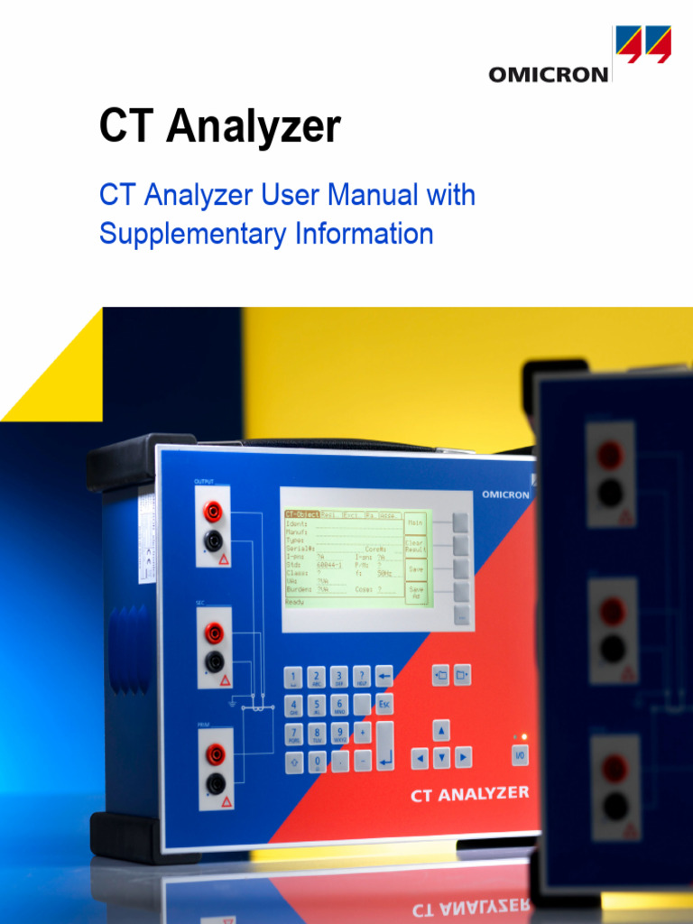 CT Analyzer User Manual | PDF | Safety | Mains Electricity