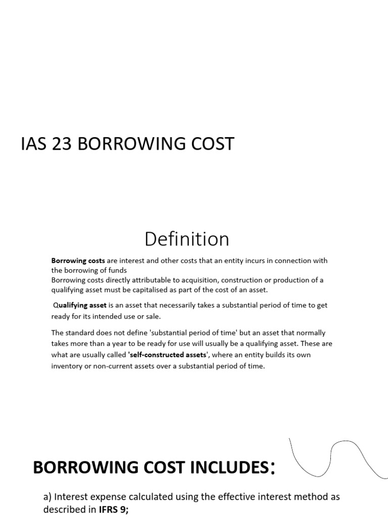 IAS 23 Borrowing Costs Explained | PDF | International Financial ...