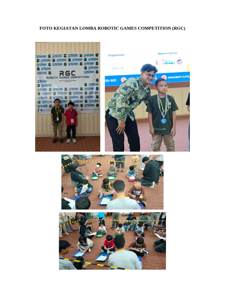Foto Kegiatan Lomba Robotic Games Competition | PDF