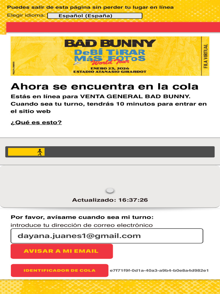 Fila Virtual Bad Bunny | PDF