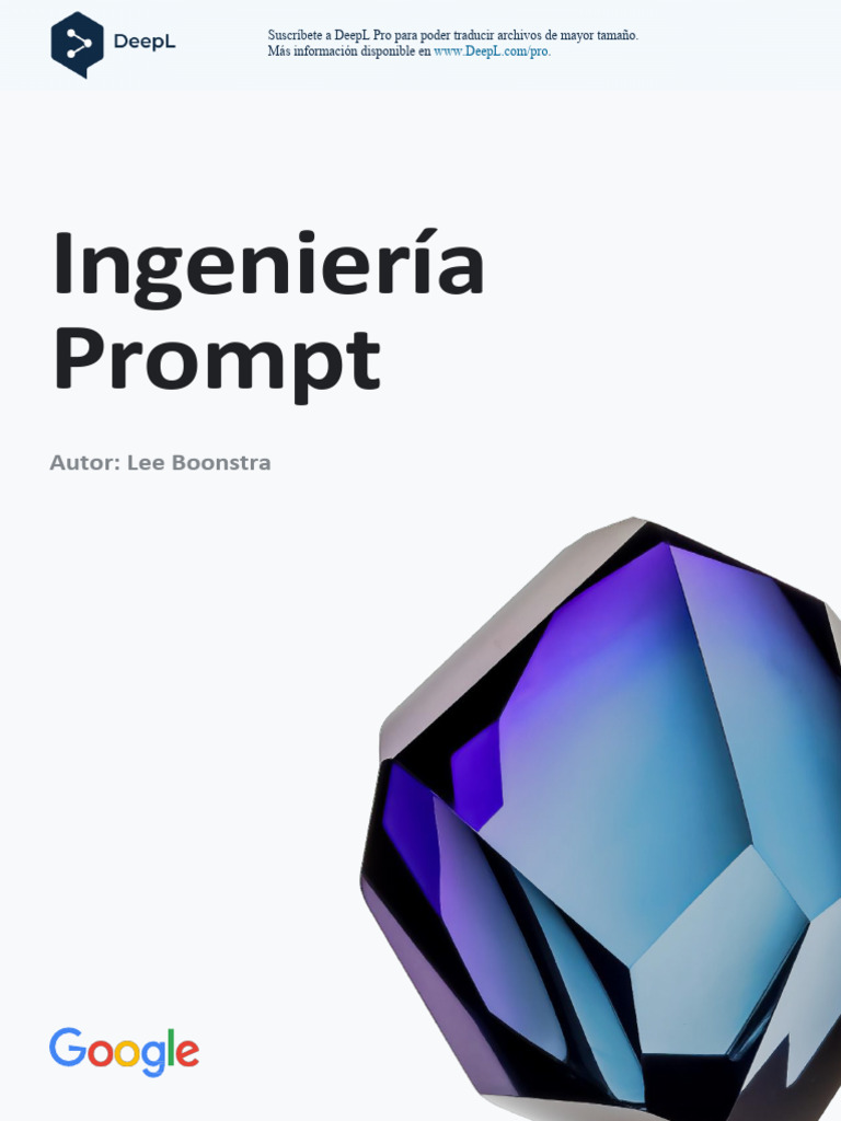 Ingeniería de Prompts por Lee Boonstra | PDF
