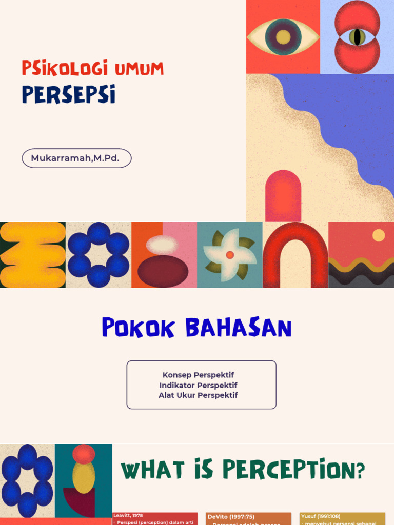Psikologi Umum Persepsi | PDF