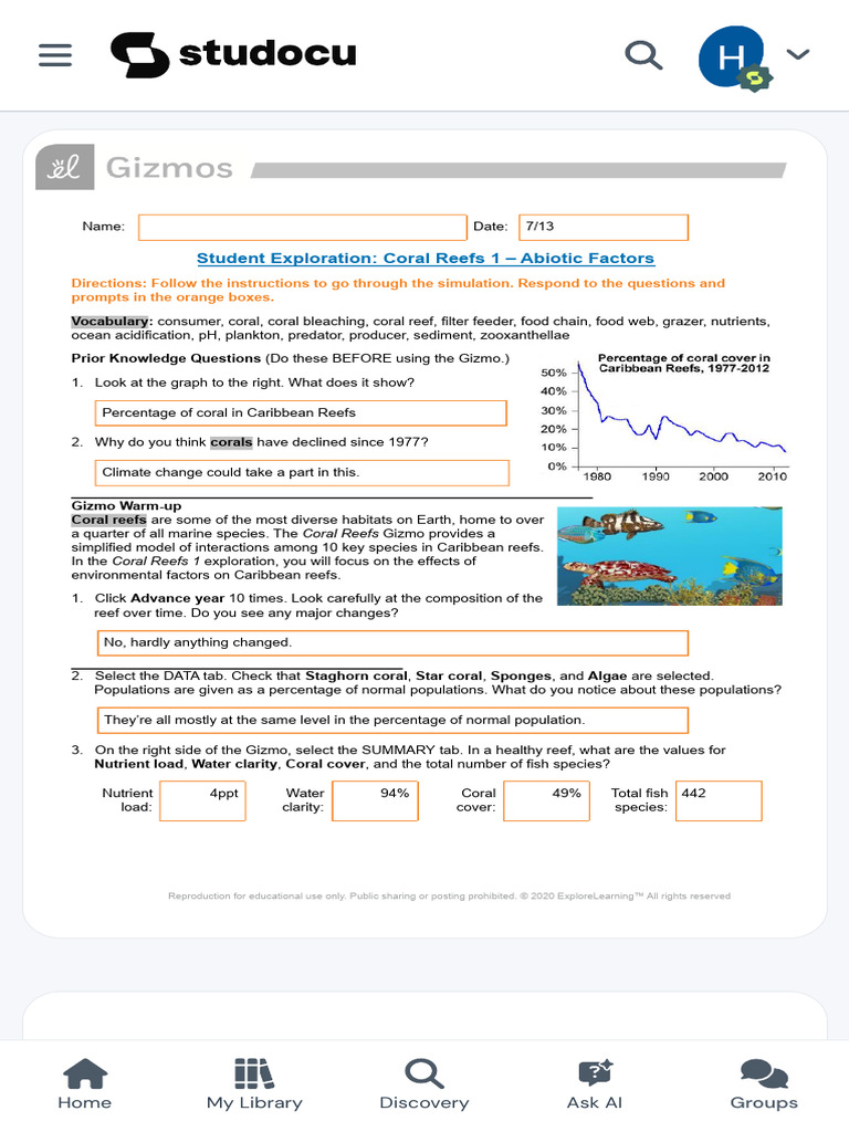 Untitled Document-3 - Gizmos Lab - Name Date 7 Student Exploration ...