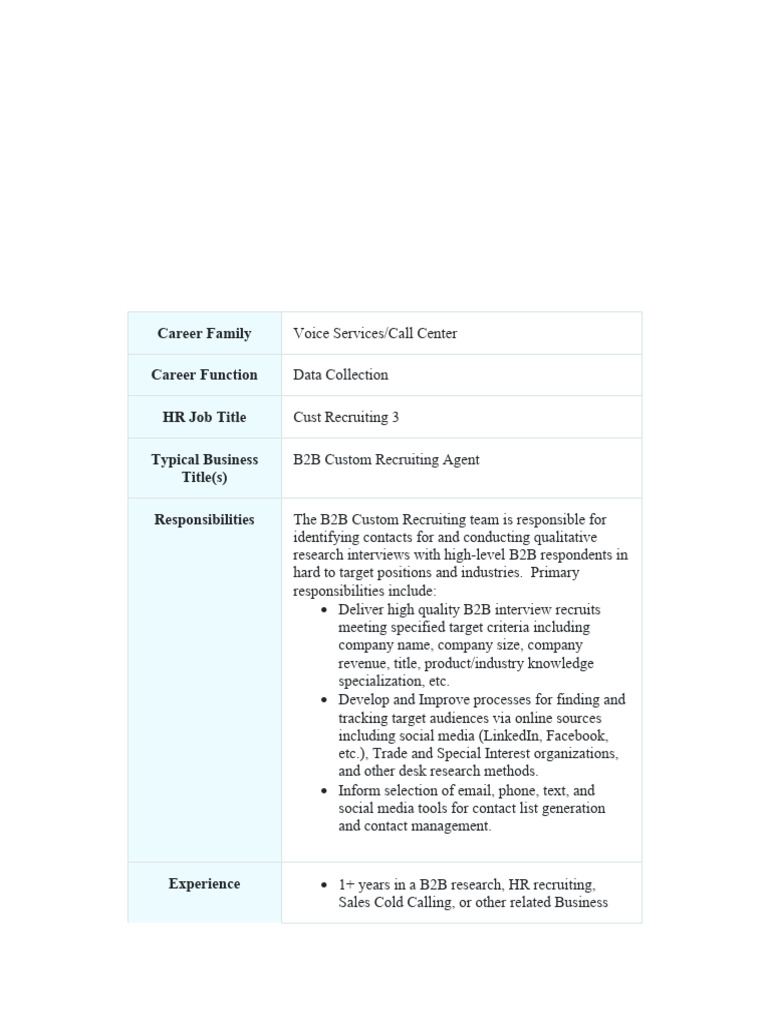 Cust Recruiting 3 | PDF