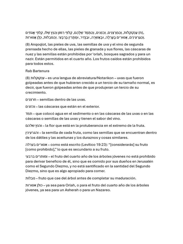 Orlah 1 8-9 2 1-2 | PDF | Uva