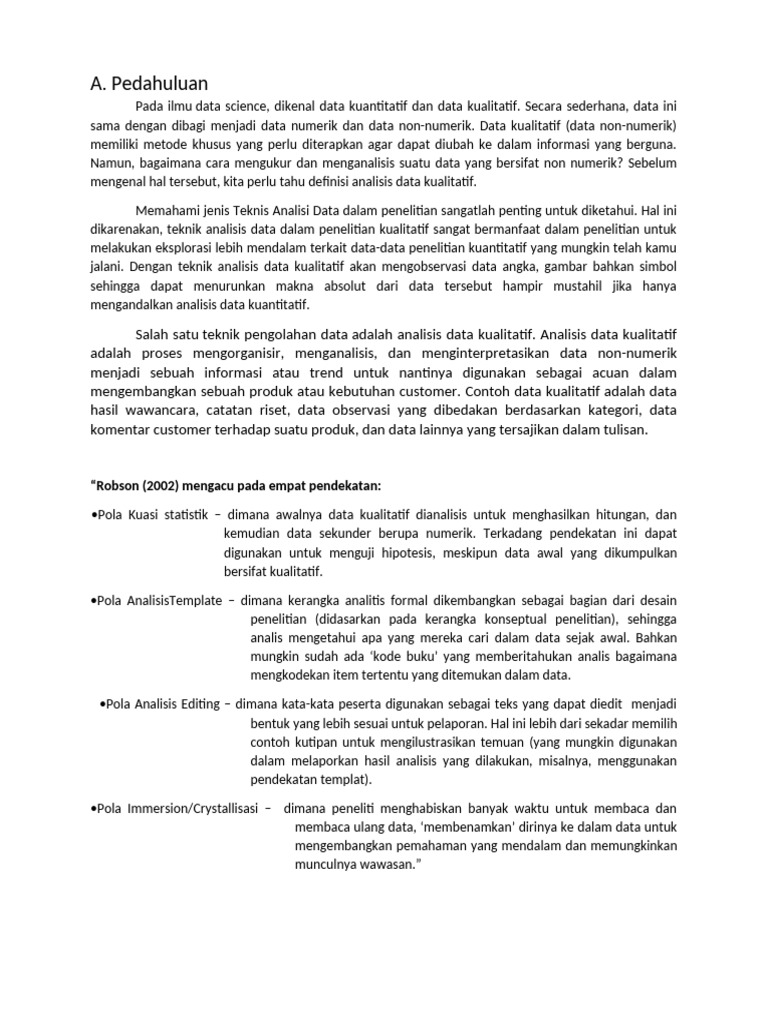 Teknik Analisis Data Non-Numerik | PDF