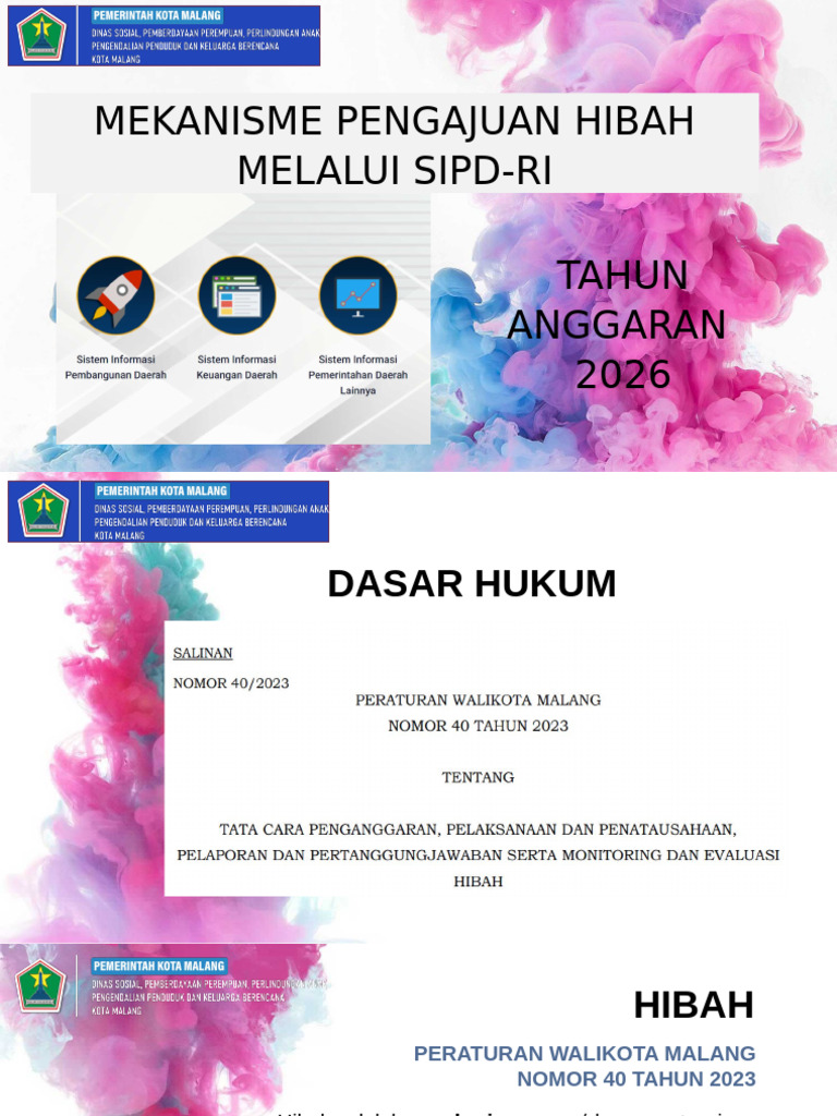 Input Kamus Usulan Hibah-SIPD-RI 2026 | PDF