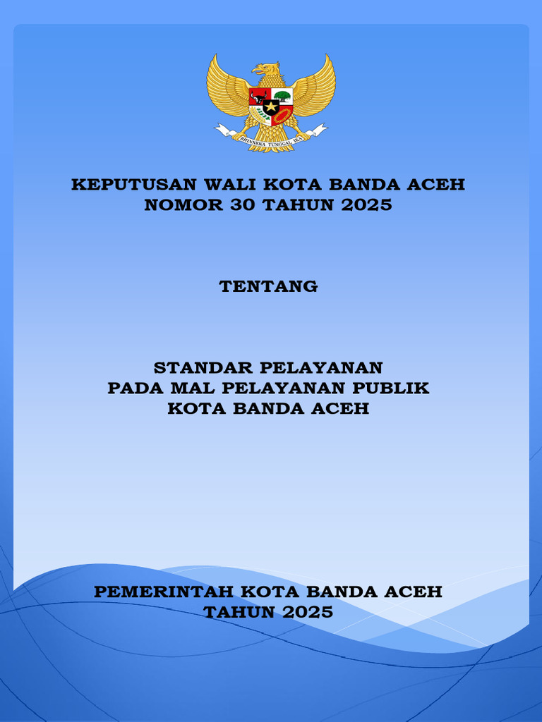 Standar Pelayanan MPP Tahun 2025 | PDF