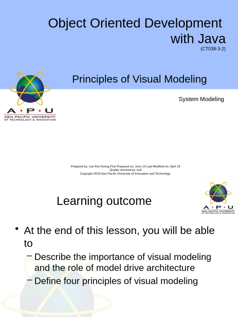 2 PrincipleVisualModeling | PDF | Object Oriented Programming | System