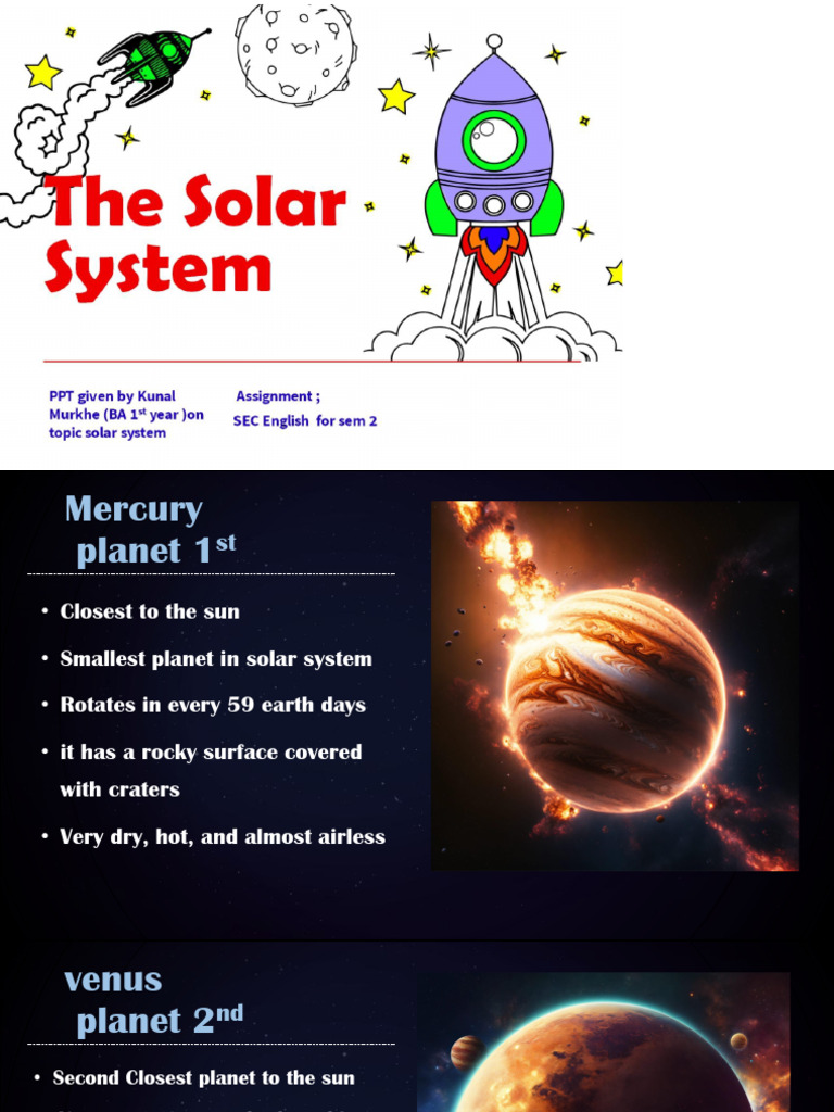 Overview of Solar System Planets | PDF | Planets | Atmosphere