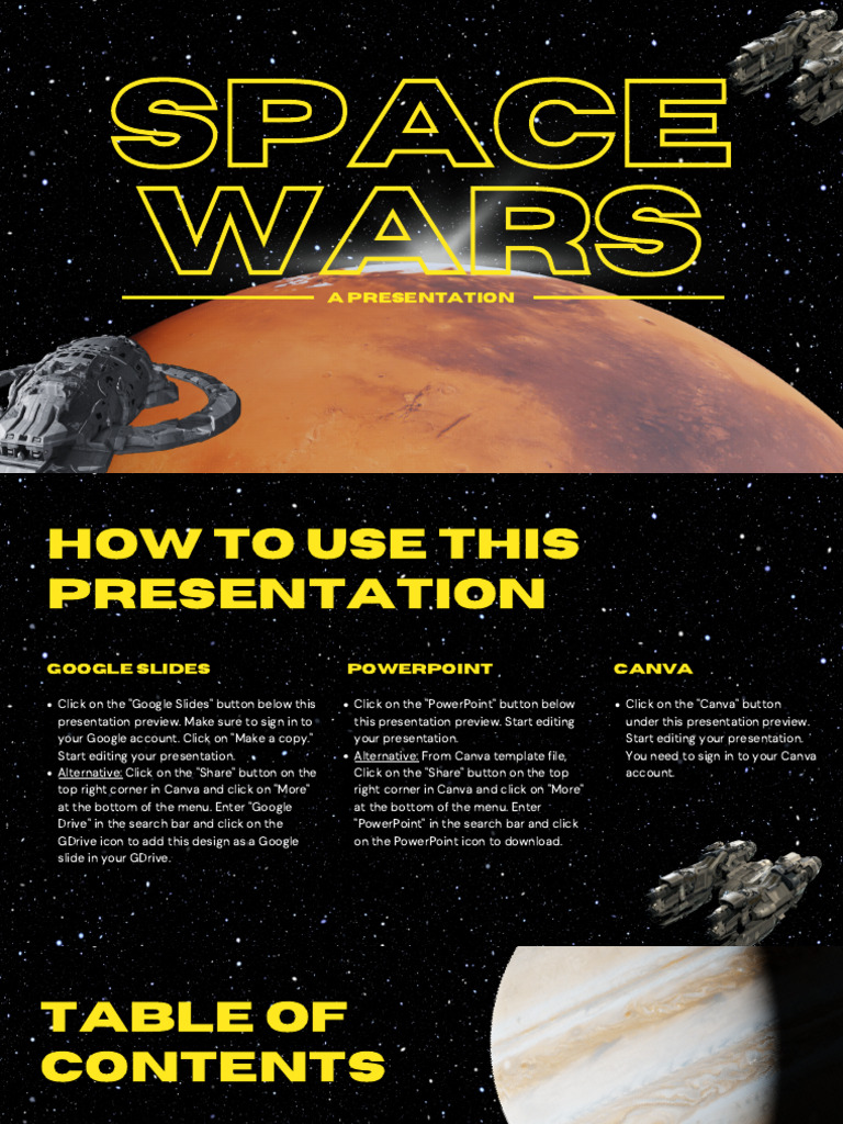 Copia de Star Wars Space-Themed Presentation | PDF | Software