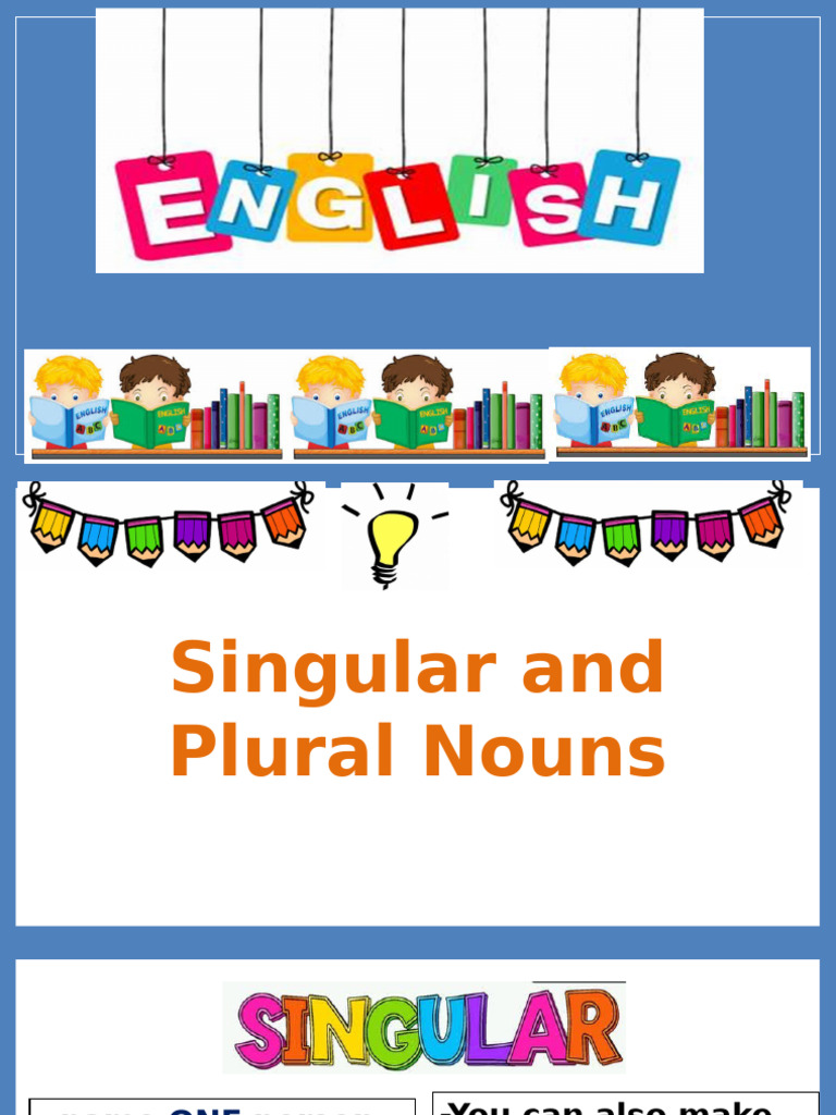 Singular and Plural Nouns | PDF