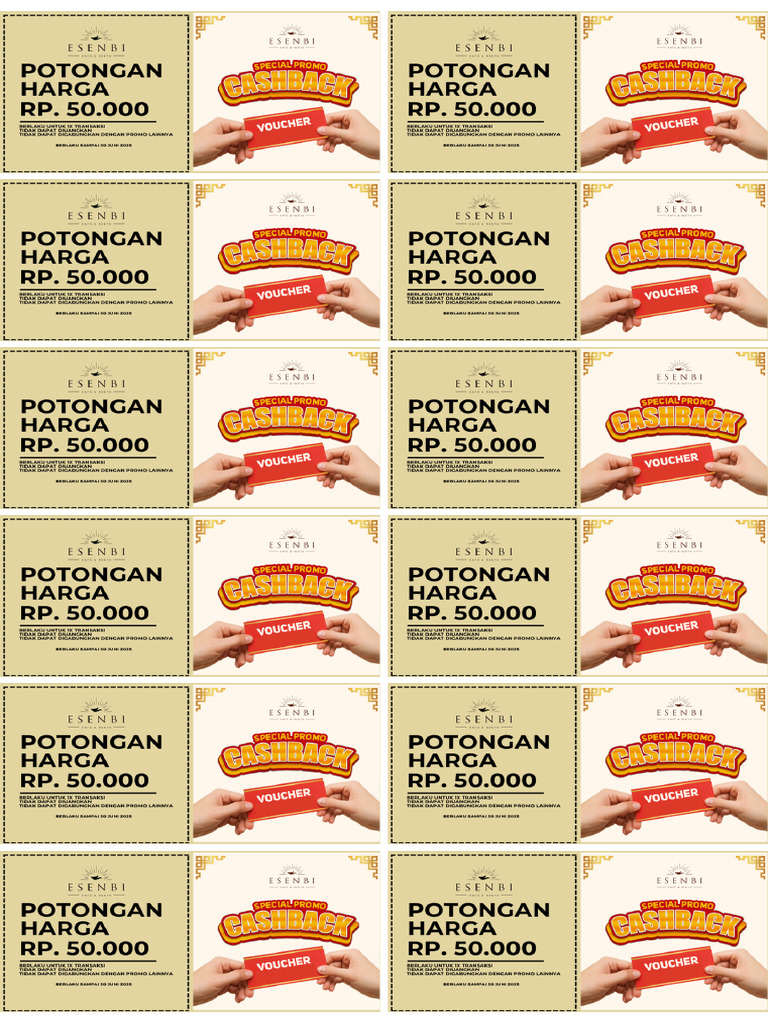 Print Voucher Cashback | PDF