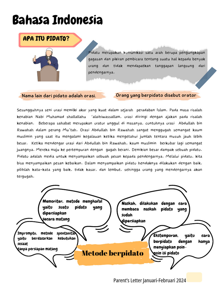 Metode Berpidato dan Sejarah Orasi | PDF