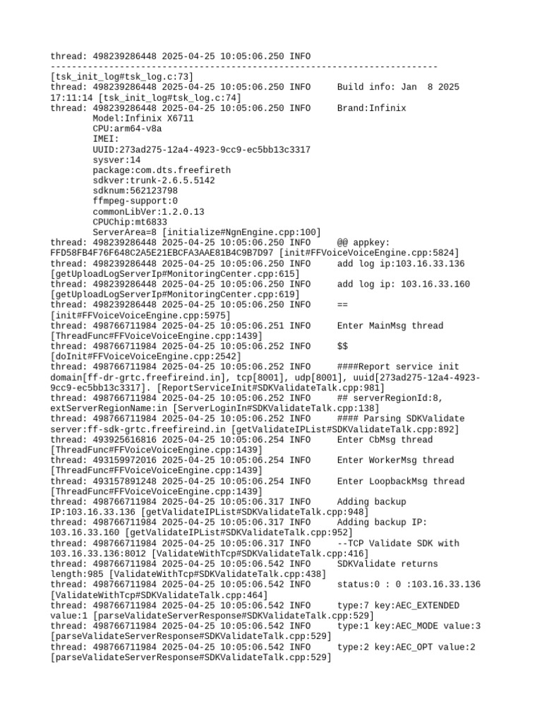 ffrtc_log | PDF | Network Protocols | Computer Networking