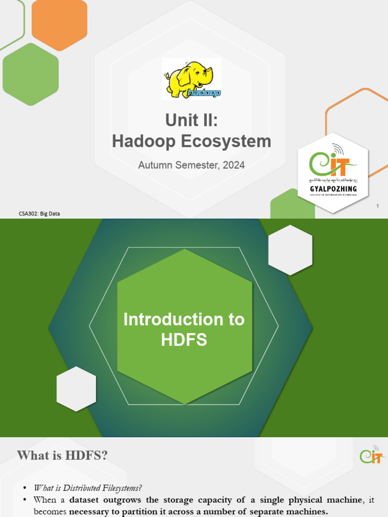 B. Hadoop Ecosystem_II (HDFS).pptx | PDF | Apache Hadoop | File System