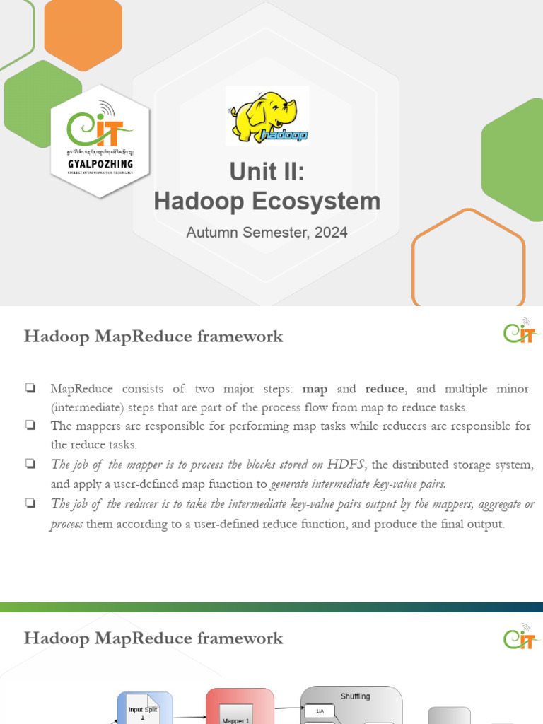 B. Hadoop Ecosystem - III - B (MapReduce Framework) | PDF | Map Reduce | Apache Hadoop