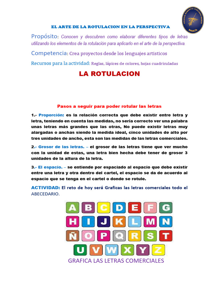 Rotulación Artística en Perspectiva | PDF