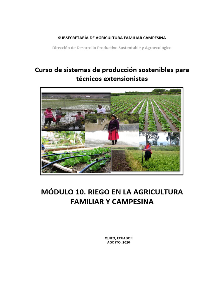 Modulo Riego | PDF | Agua | Agua subterránea