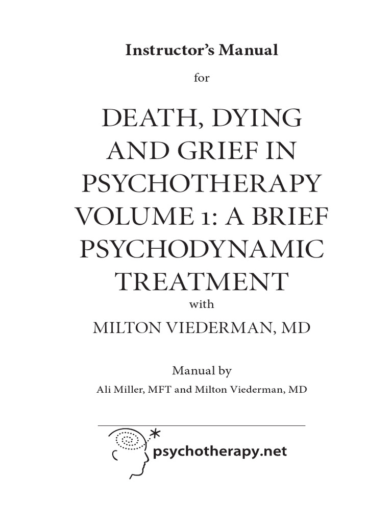 Death, Dying and Grief | PDF | Psychotherapy | Grief