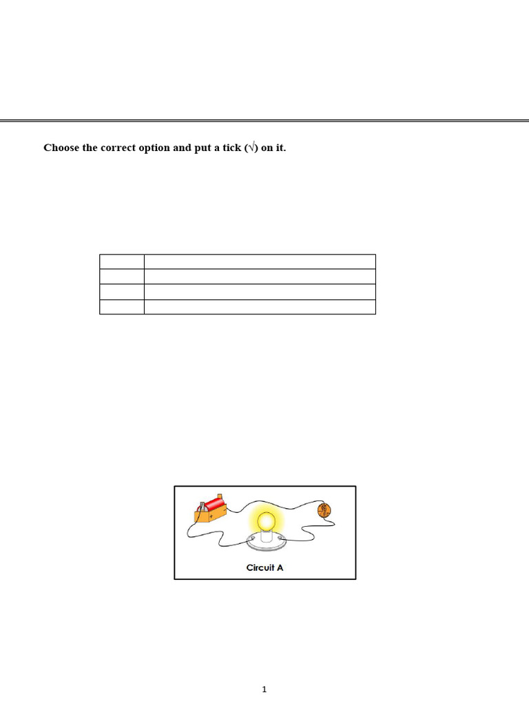 FinalWS05 Unit9 Electricity | PDF | Electricity | Switch