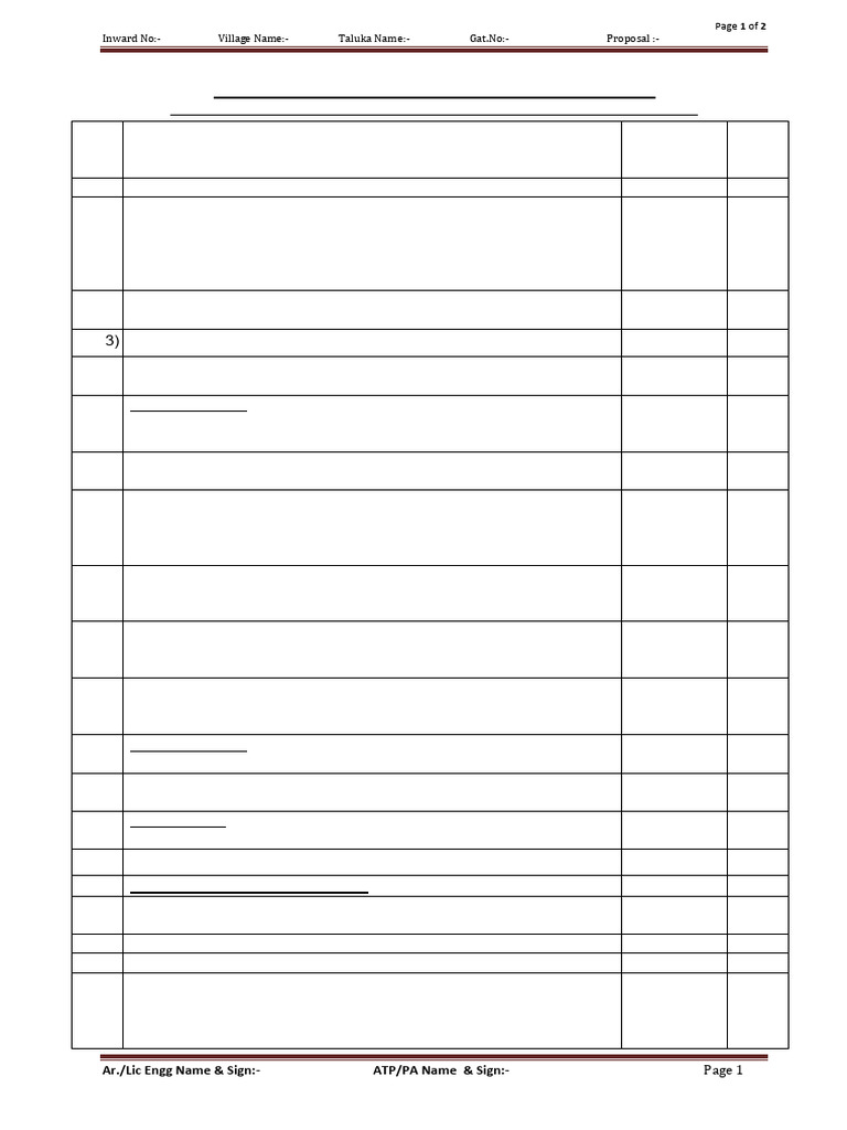 List of Documents All Permissions Pmrda | PDF