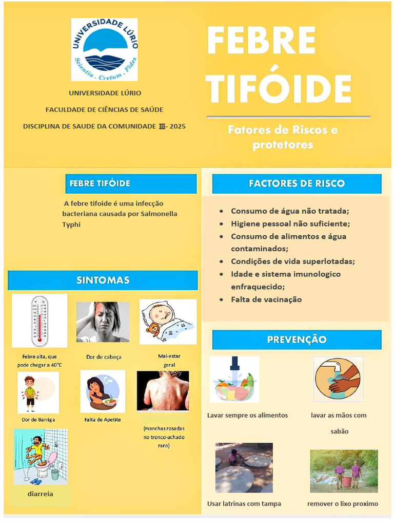 Panfleto Febre Tifoide. Nutriçao - 085405 | PDF