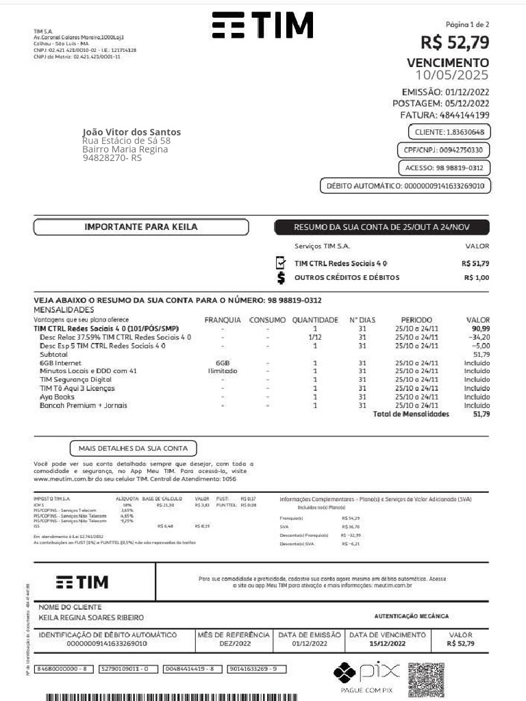 Boleto de fatura TIM prj491471938.pdf | PDF