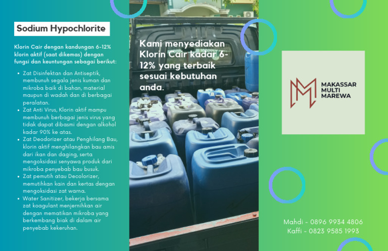 CV MMM Brosur Klorin Cair 2 | PDF