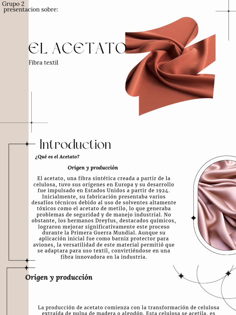 El Acetato | PDF | Fibras | Ropa