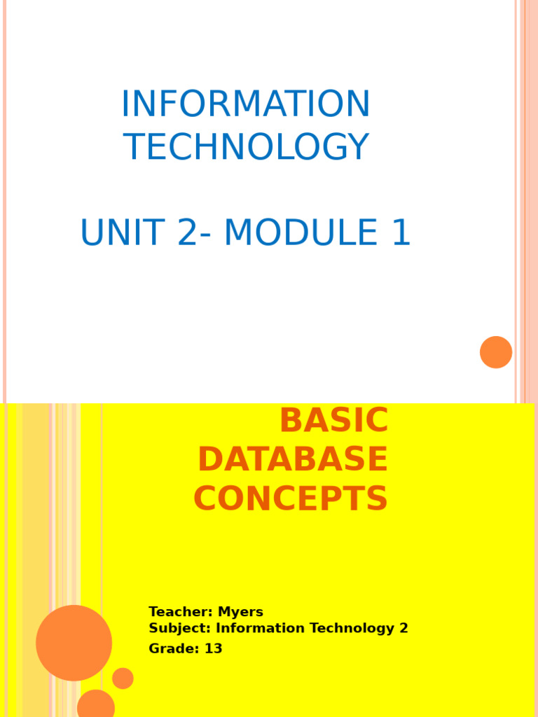 DBMS Lec 1 - Basic Concepts | PDF | Databases | Computer Programming